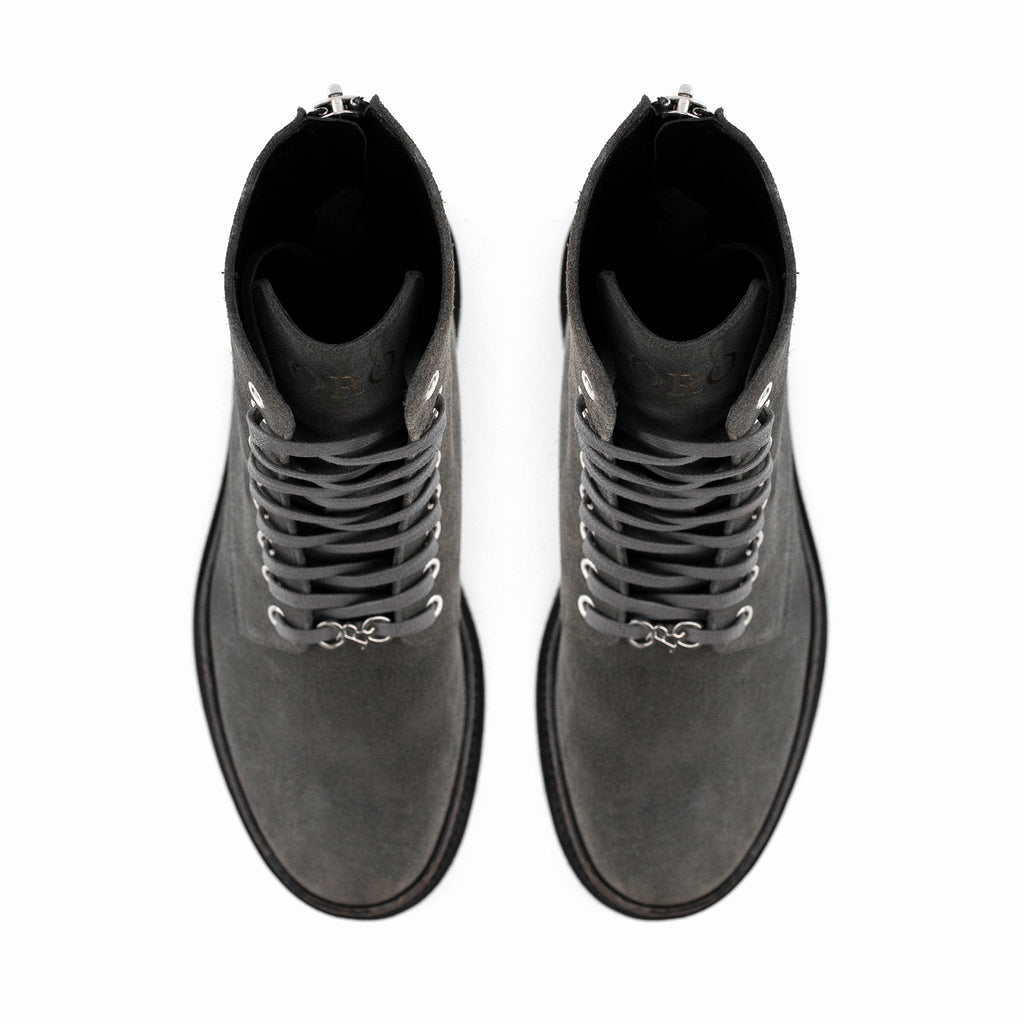 ORO Los Angeles - The Grey Marini Combat Boots